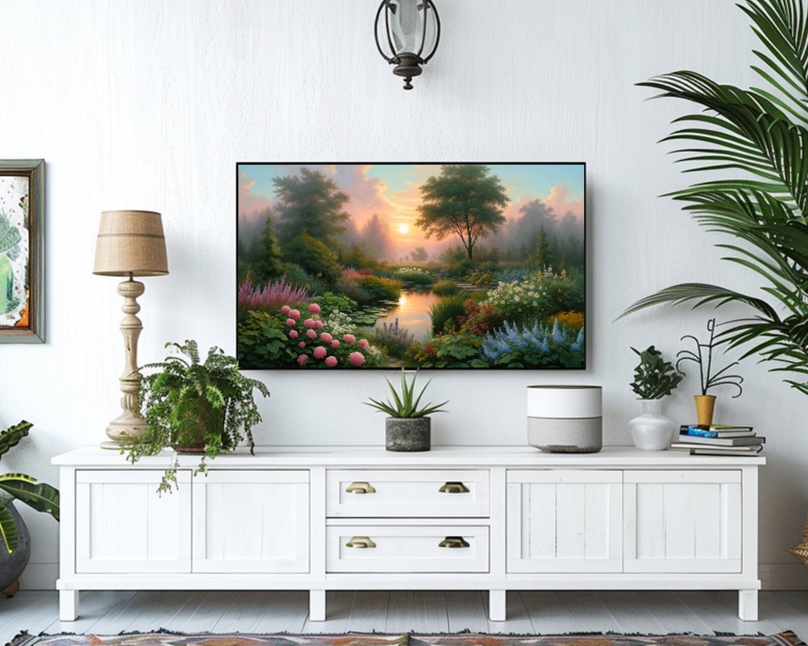 Georgia Frame TV Art of Pond Art for Travel Lovers of Nature Georgia ...