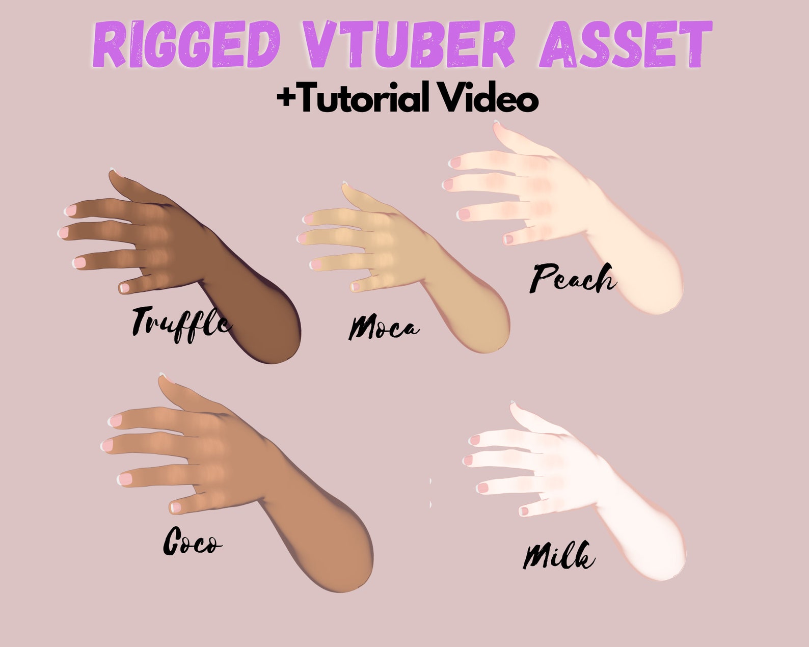 Vtuber Asset Rigged Christmas Gift Hand Asset Vtuber Hands. Vtuber ...