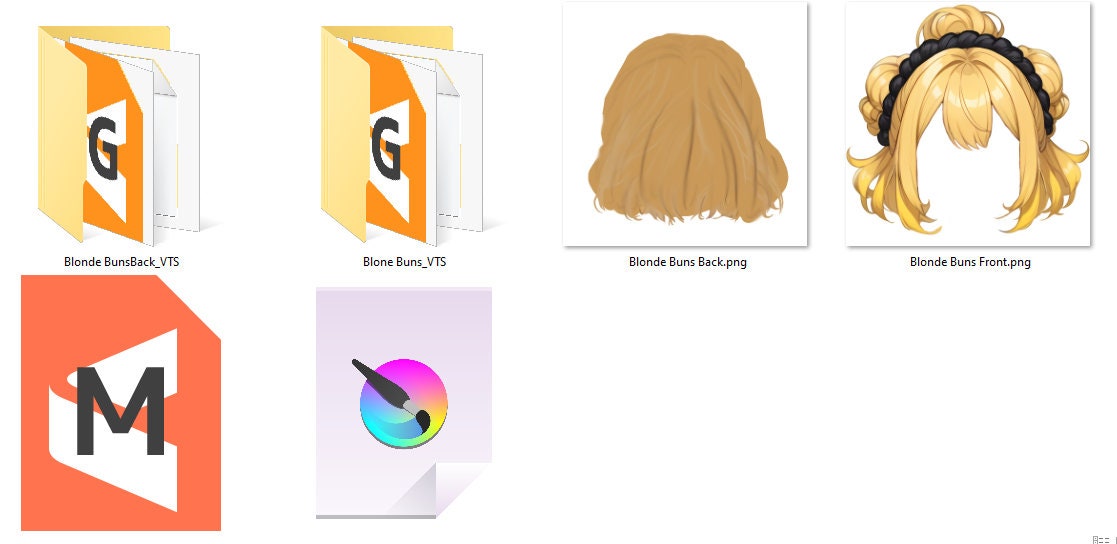 Vtuber Asset Rigged Vtuber Hair Live2d Asset Transparent Background PNG ...