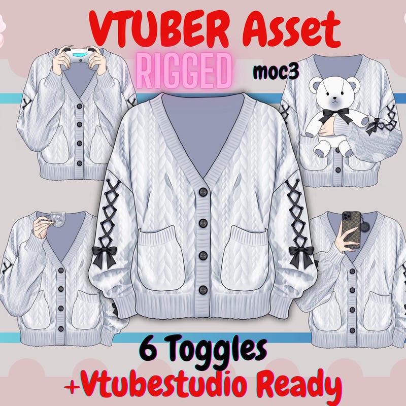 Vtuber Bear Accessories - Etsy