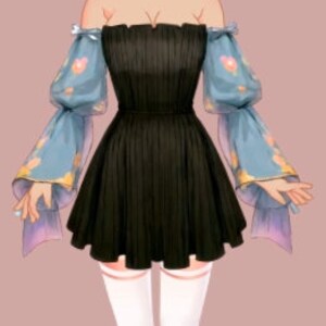 Vtuber Asset - Rigged Vtuber Outfit| Live2d Rig| Clothing Asset| Vtuber ...