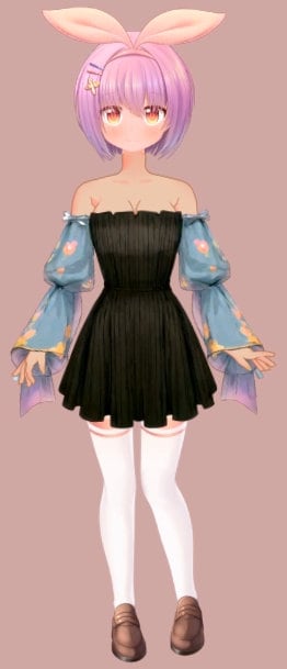 Vtuber Asset Rigged Vtuber Outfit Live2d Rig Clothing Asset Vtuber Clothing Vtuber Dress ...