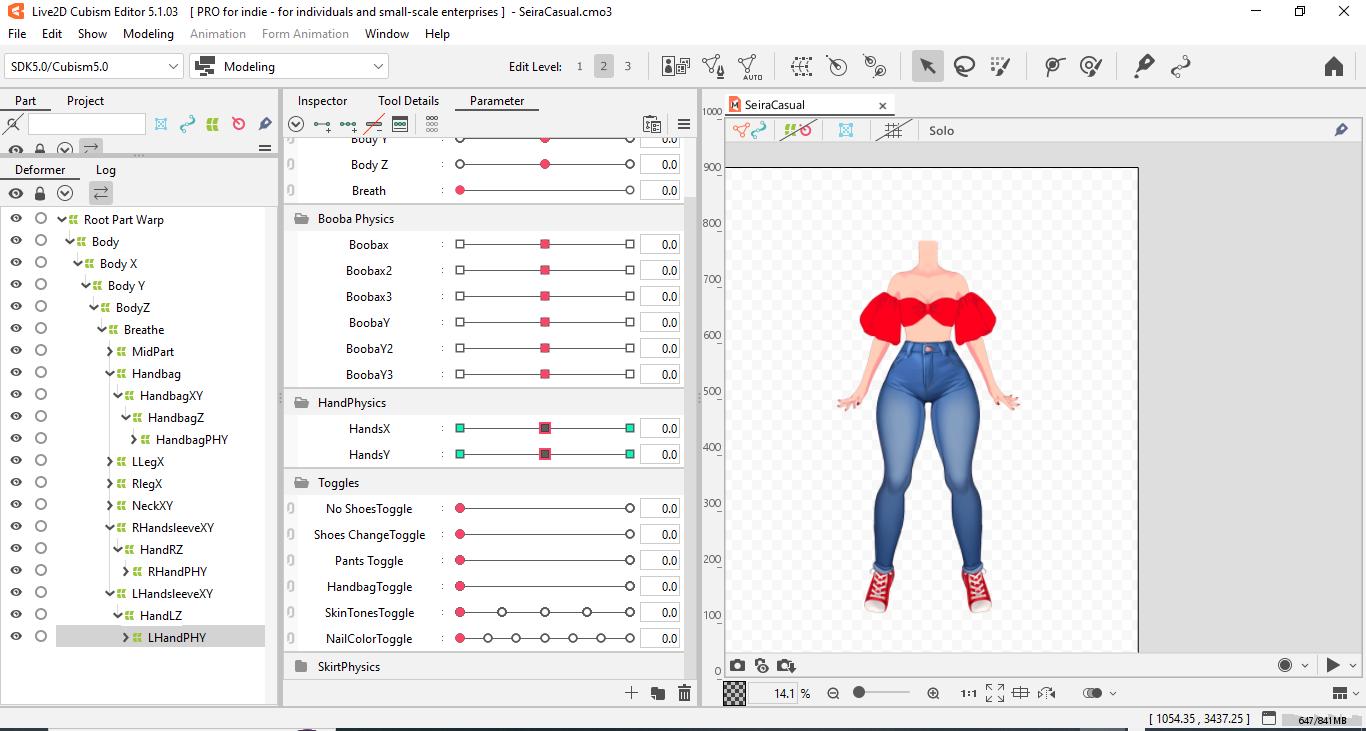 Vtuber Assets Rigged Vtuber Outfit Live2d Rig Dress Asset Vtuber Jeans ...