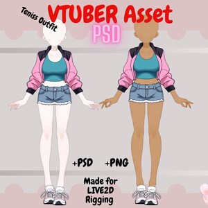 Vtuber Asset PSD - Vtuber Outfit| Clothing Asset| Vtuber Clothing ...