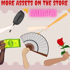 Animated Waving Hands Vtuber Asset (PNG/GIF). - Etsy