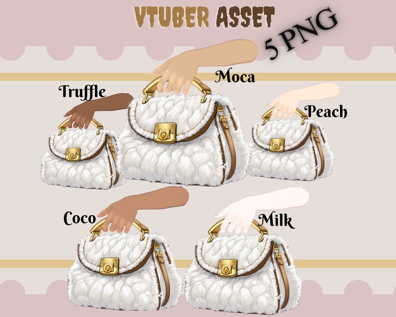 Vtuber Asset Hand Holding Purse PNG Asset Transparent Background PNG ...