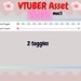 Rigged Vtuber Hair Bow Extensions: 12 Colors (live2d Asset, PNG File ...