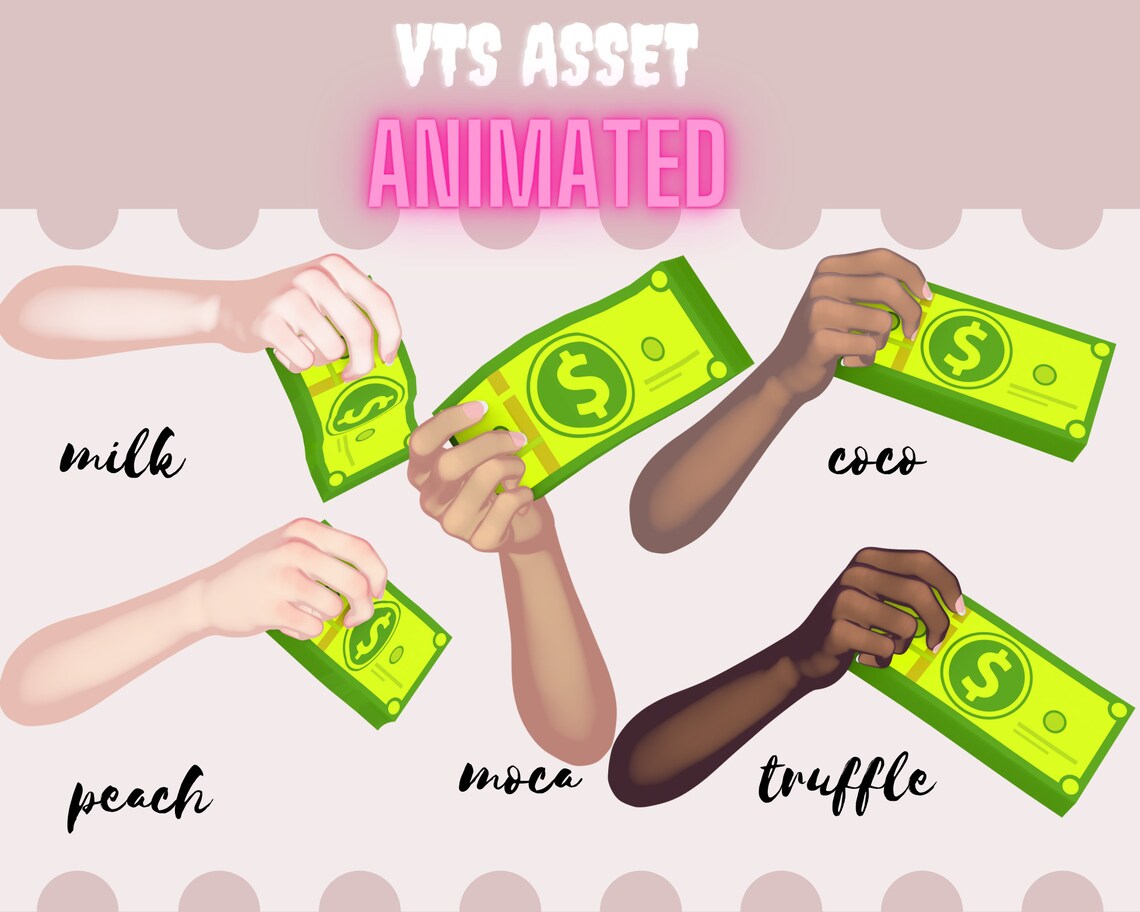 Custom Animated Vtuber Hand Asset: Twitch Accessory. - Etsy