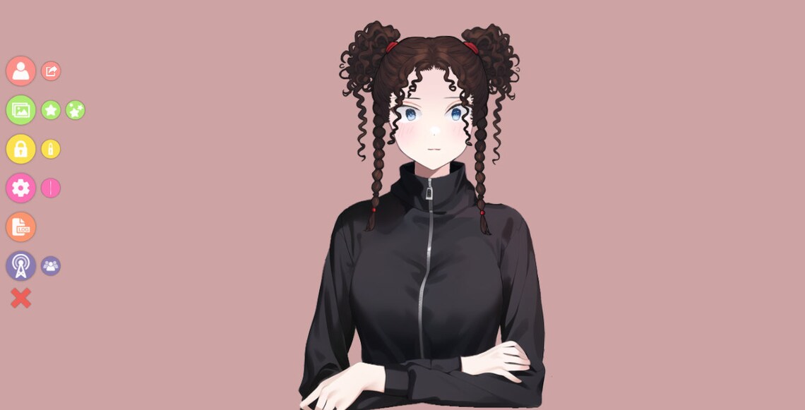 Vtuber Asset Rigged Vtuber Hair Live2d Asset Transparent Background PNG ...