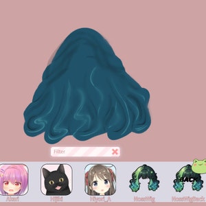 Rigged Vtuber Hair Asset: Live2d, PSD, Moc3 Files. - Etsy
