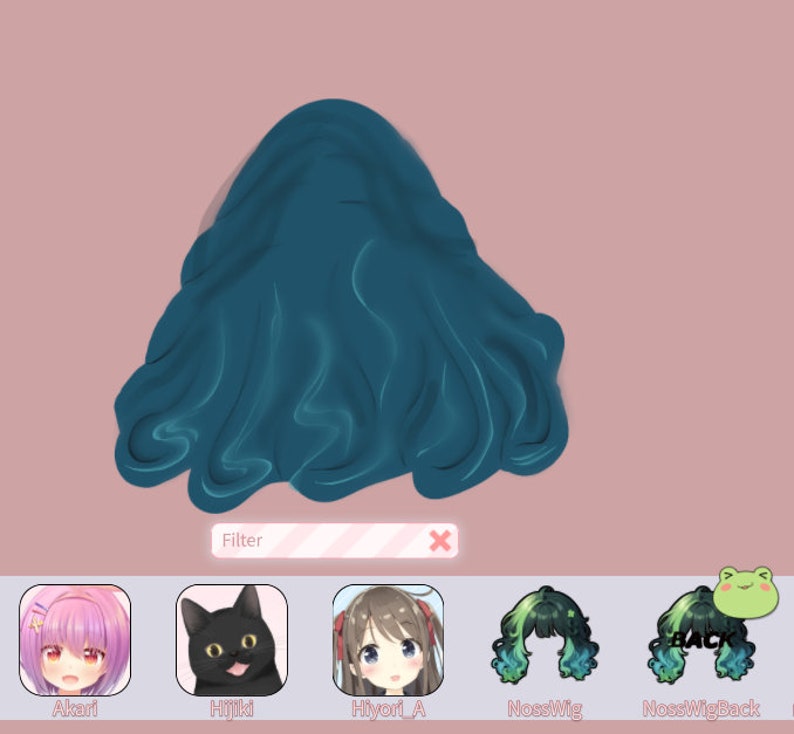 Rigged Vtuber Hair Asset: Live2d, PSD, Moc3 Files. - Etsy Canada