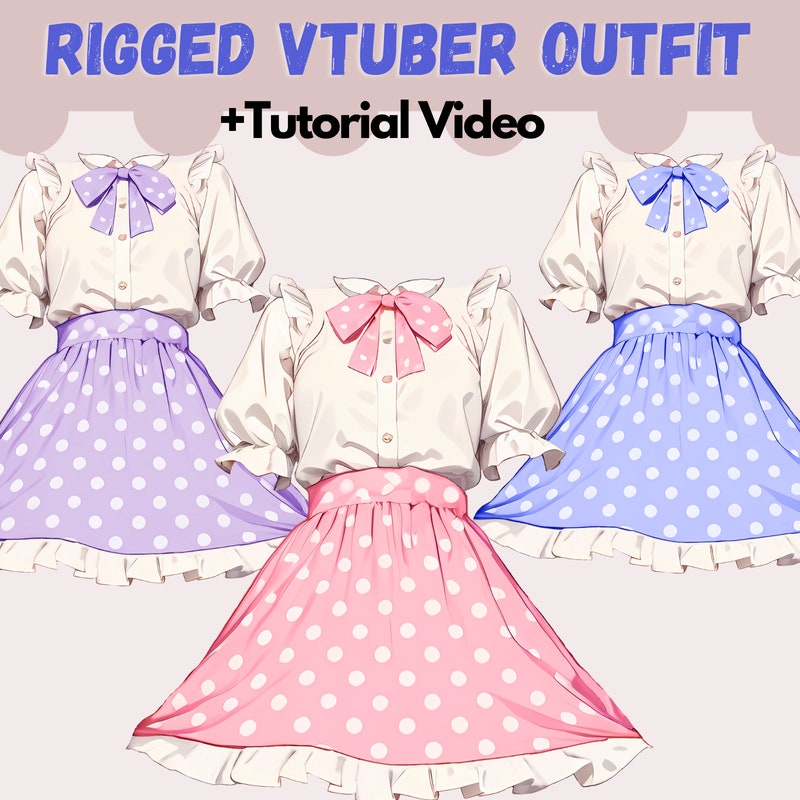 Vtuber Rigged Outfits - Etsy