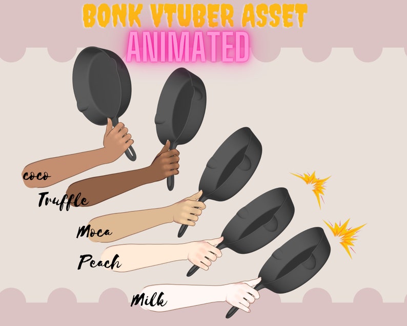 Recurso Vtuber animado de Pan Bonk: Twitch Redeem (GIF). - Etsy México