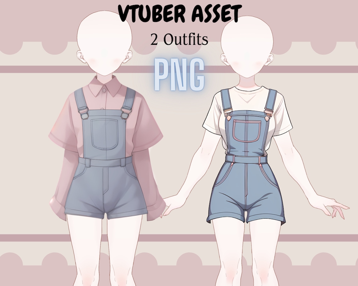 Vtuber Asset 2 Vtuber Outfit Clothing Asset Vtuber Clothing Transparent Background PNG File ...