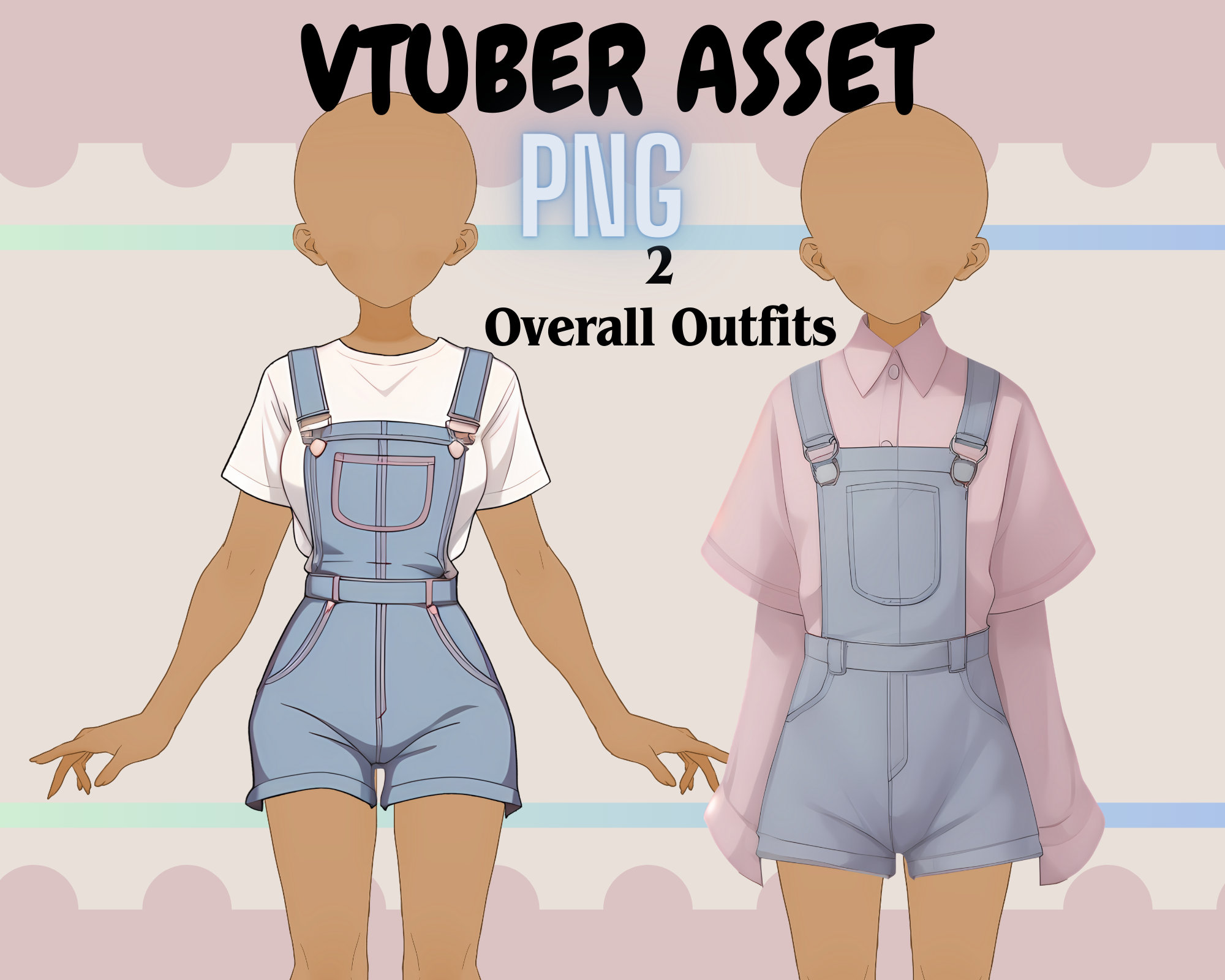 Vtuber Asset - 2 Vtuber Outfit| Clothing Asset| Vtuber Clothing ...