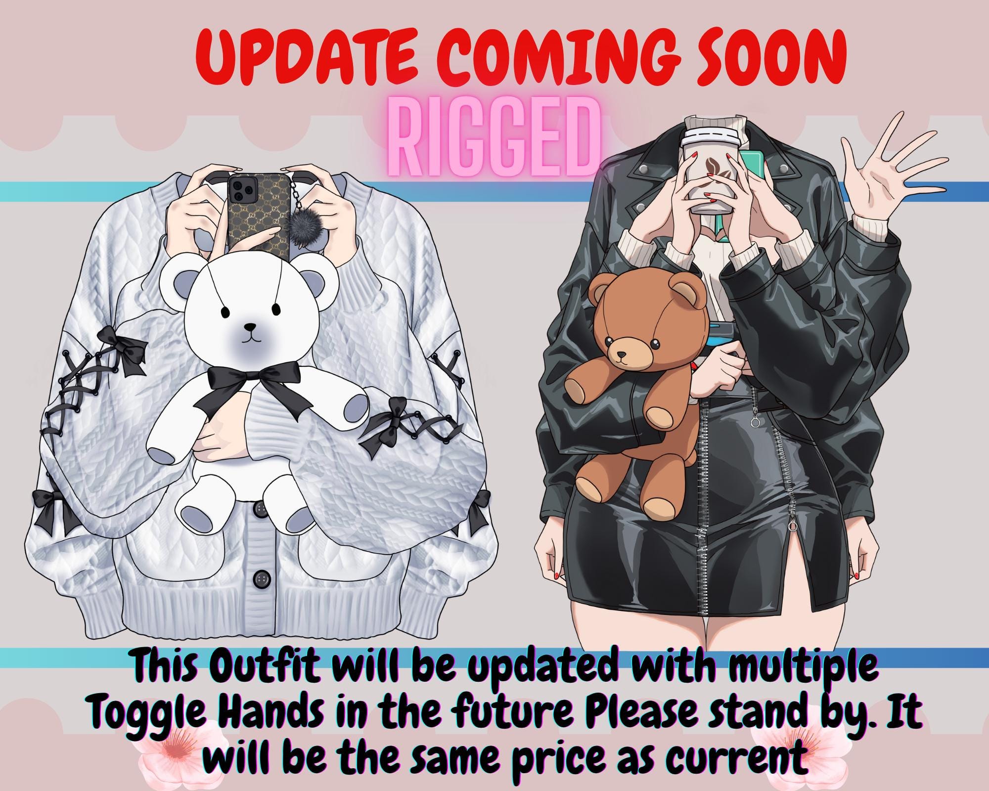 Rigged Kawaii Uniform: Live2d Vtuber Outfit (PSD, MOC3, CMO3). - Etsy