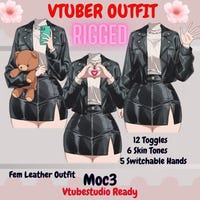 Vtuber Asset - Rigged Cozy Berry Sweater, Moc3 File, Customizable ...