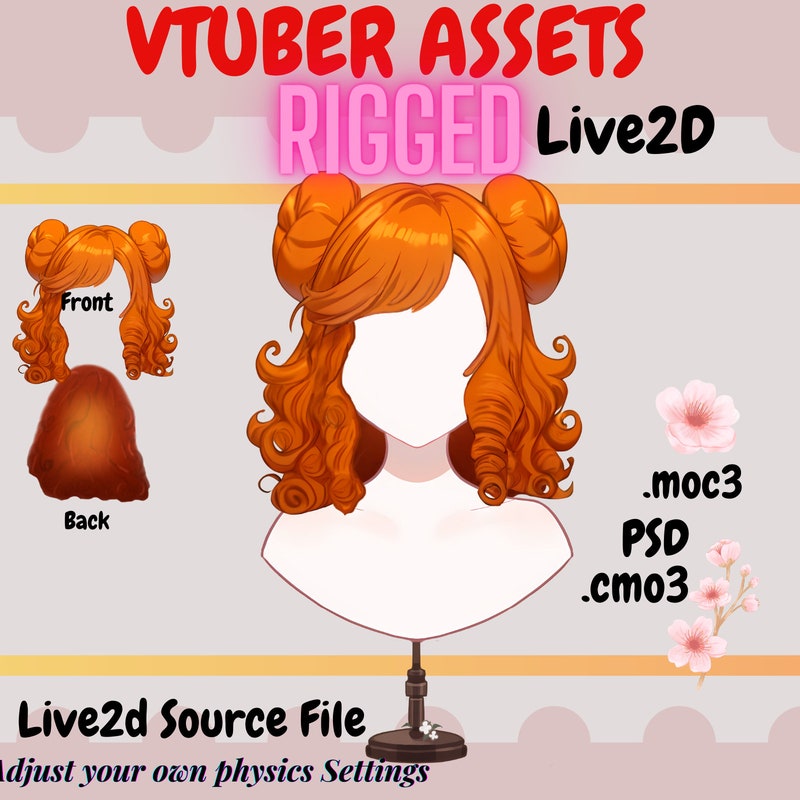 Orange Hair Vtuber - Etsy Norway