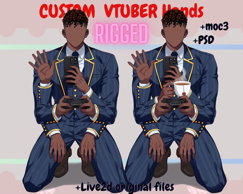 Custom Rigged Vtuber Hand Asset: Toggles for Vtube Studio. - Etsy