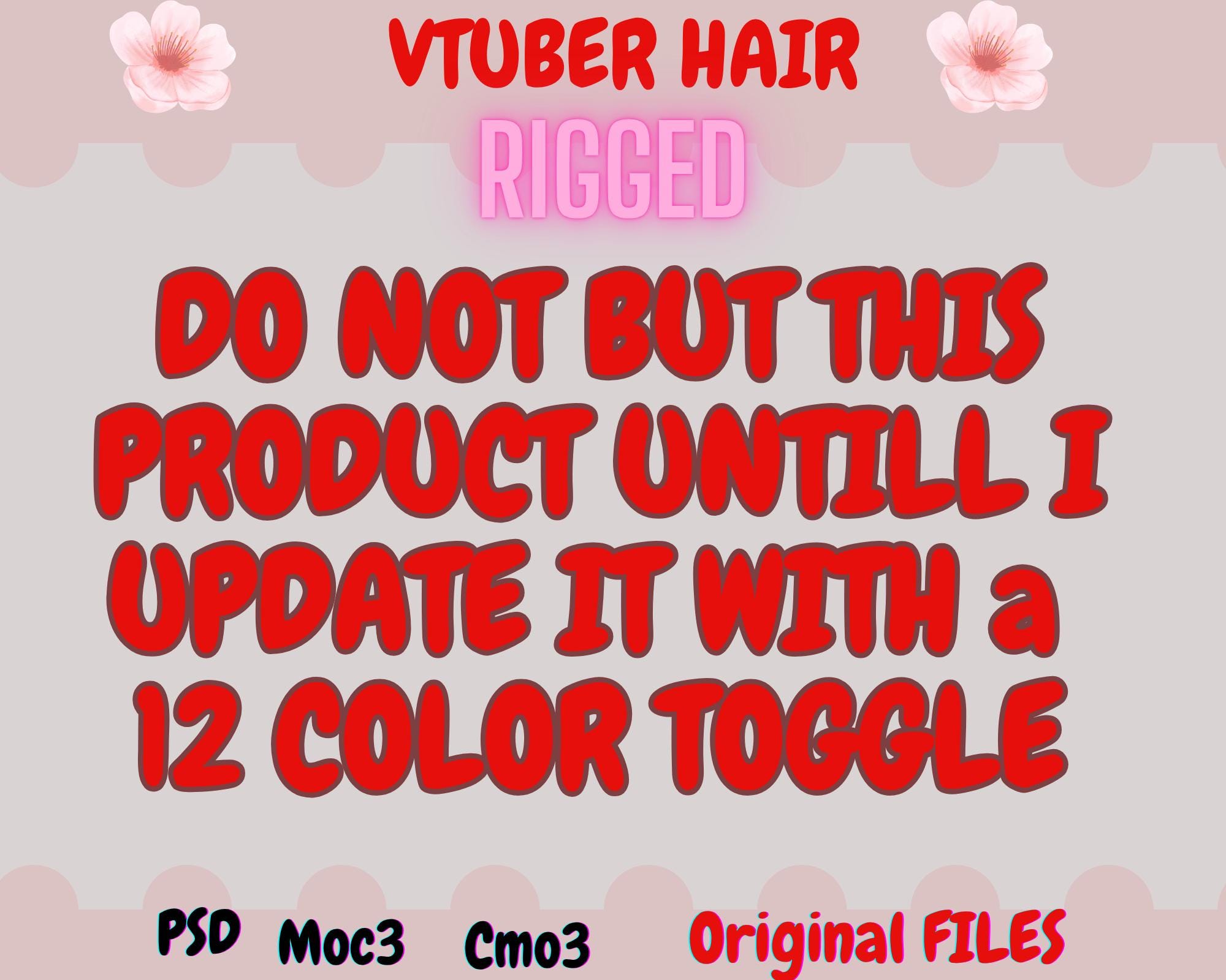Rigged Vtuber Hair Asset| Gingercurls, Live2d Asset| Transparent ...