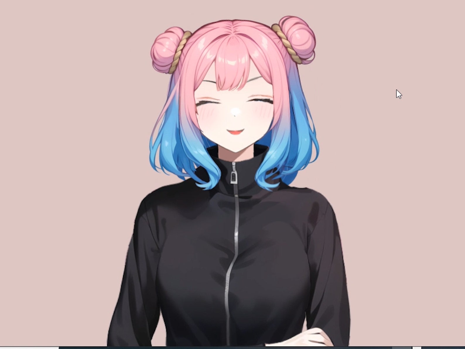 Vtuber Asset - Rigged Vtuber Hair| Ombre Buns| Live2d Asset ...