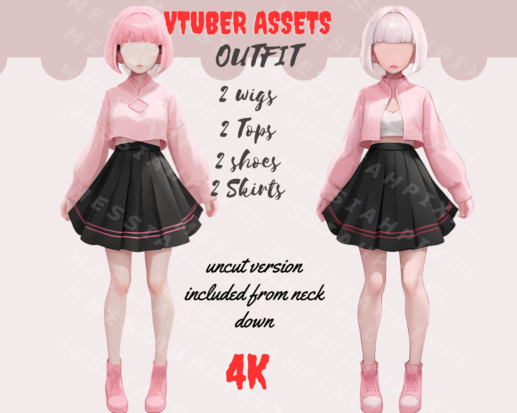 Vtuber Asset 2 Vtuber Outfit Clothing Asset Vtuber Clothing Transparent Background PNG File ...