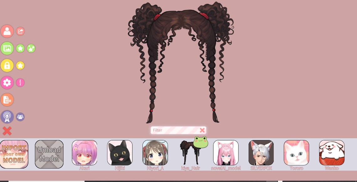 Rigged Vtuber Hair Asset: Live2d, PSD, Moc3 Files. - Etsy UK
