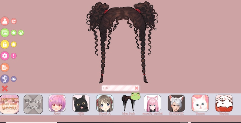 Rigged Vtuber Hair Asset: Live2d, PSD, Moc3 Files. - Etsy Canada