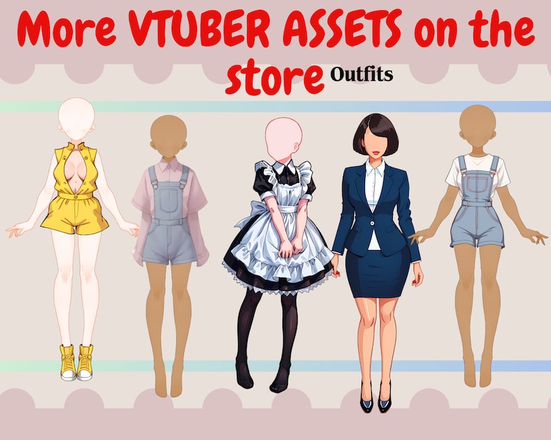Kawaii Vtuber Blue Raincoat Asset: PNG + PSD. - Etsy