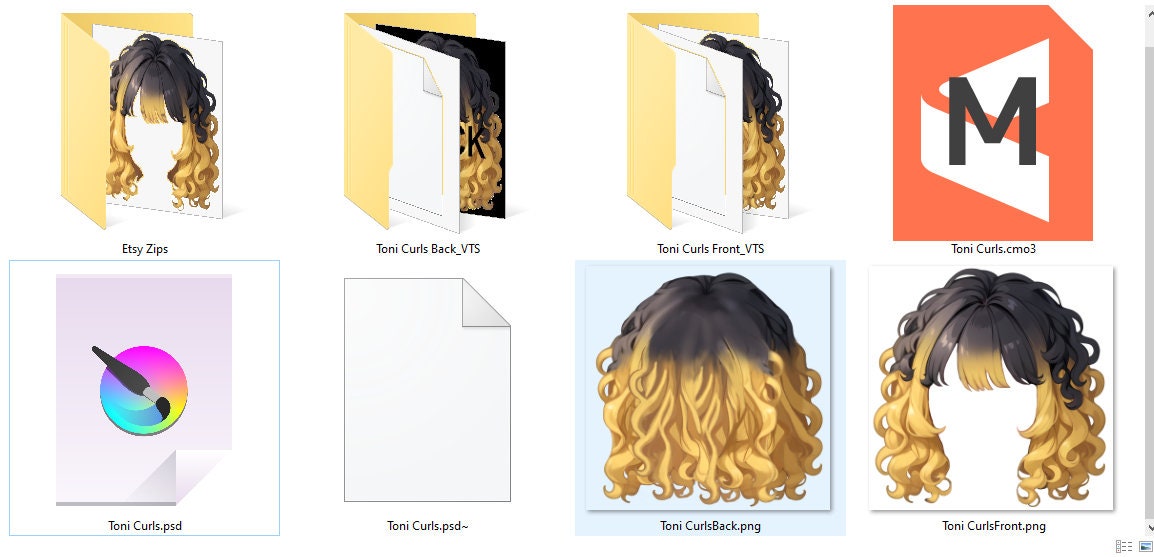 Kawaii Vtuber Asset Rigged Vtuber Hair Live2d Asset Transparent ...