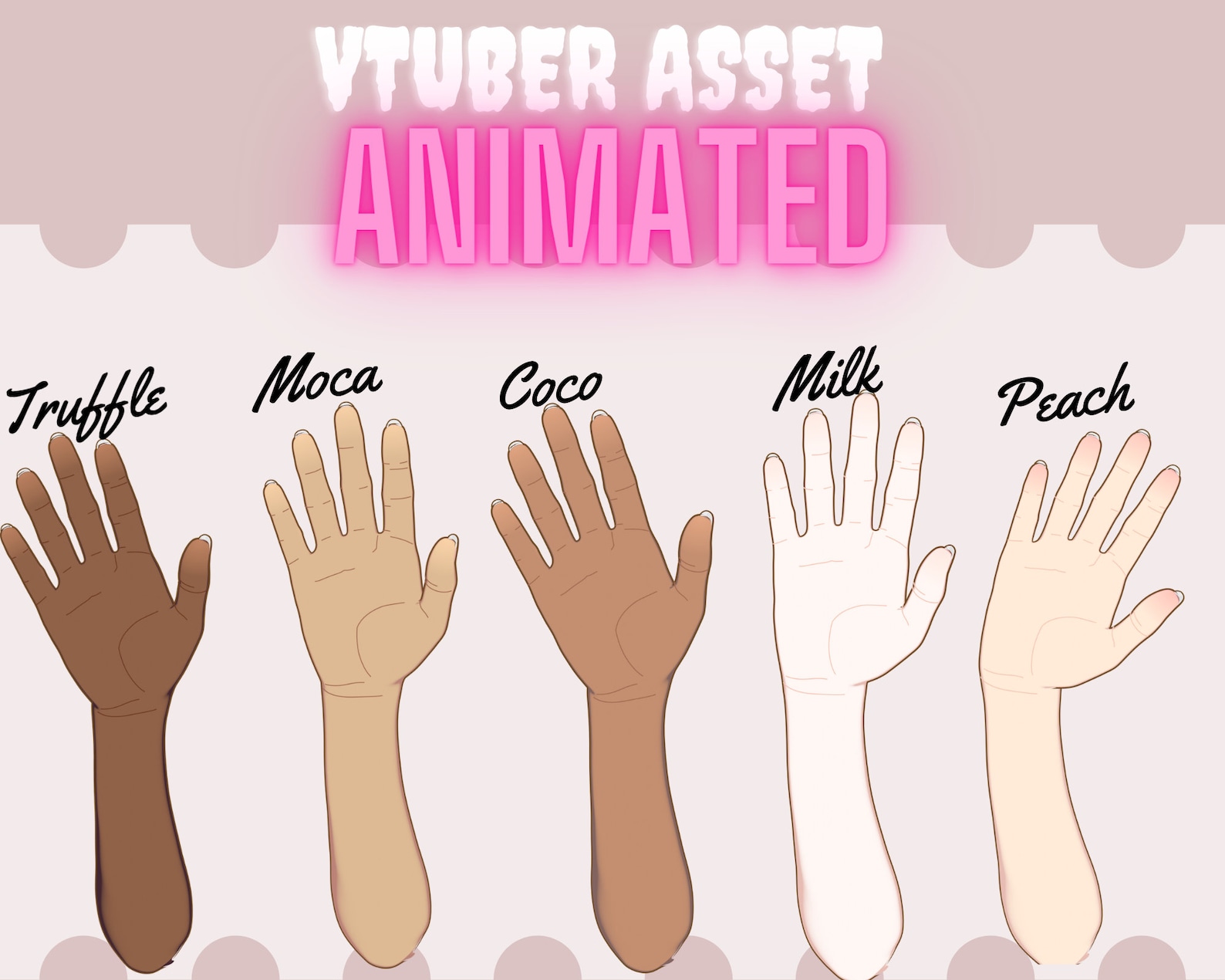 Animated Waving Hands Vtuber Asset (PNG/GIF). - Etsy