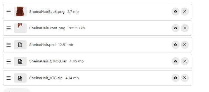 Vtuber Asset Rigged Vtuber Hair Live2d Asset Transparent Background PNG ...