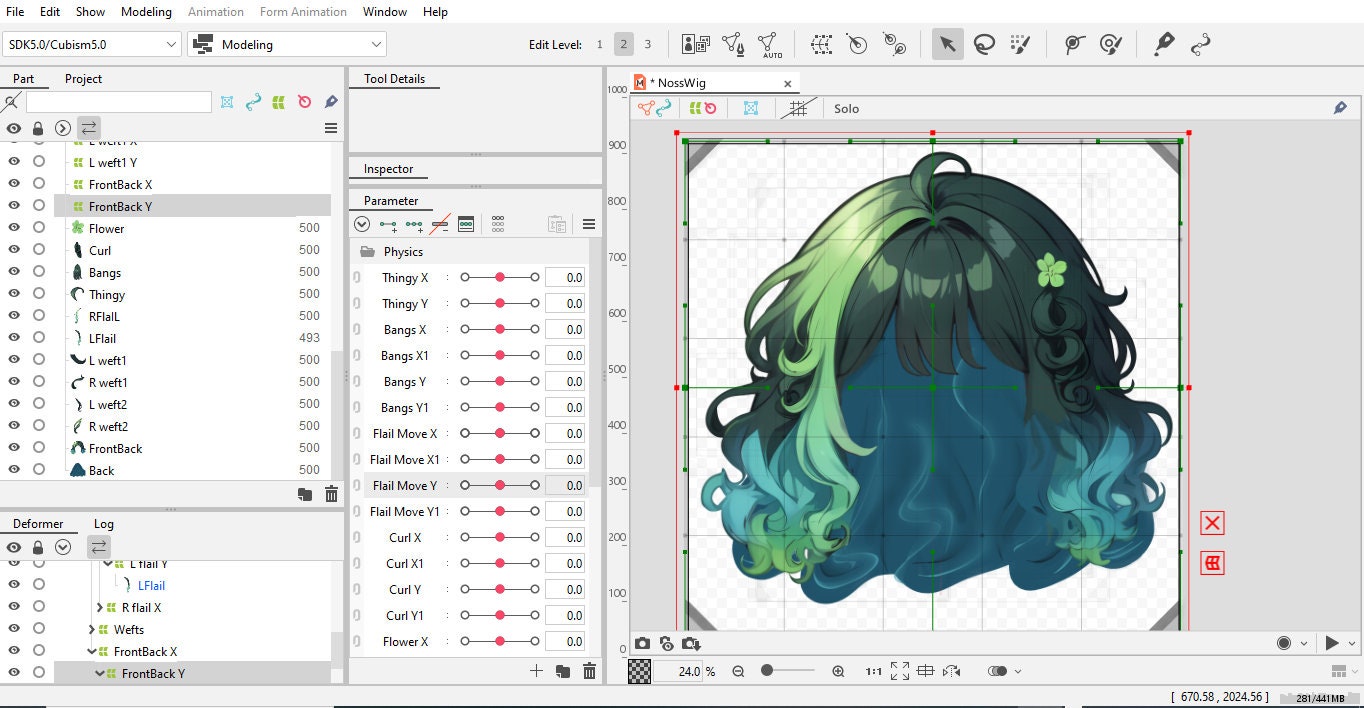 Rigged Vtuber Hair Asset: Live2d, PSD, Moc3 Files. - Etsy