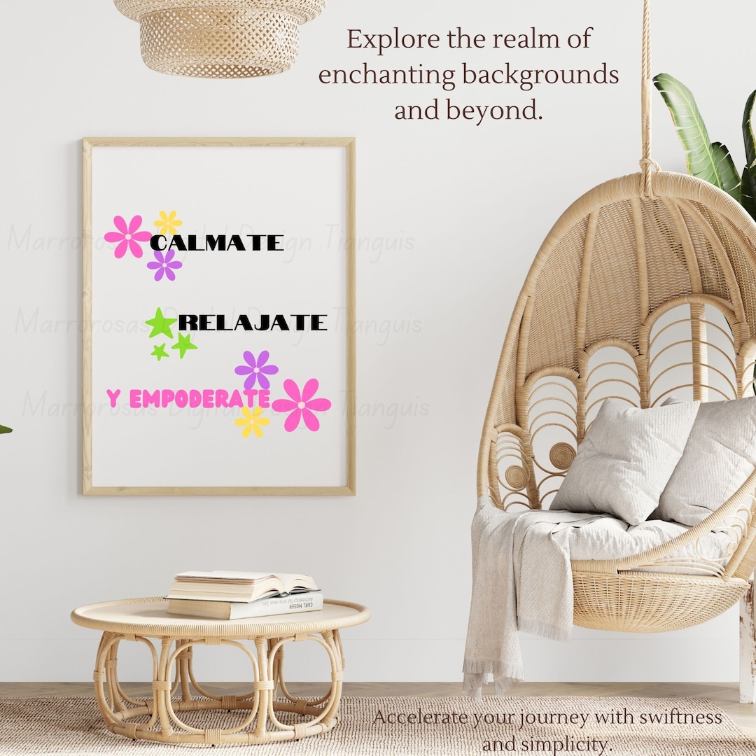 Calmate Relajate Y Empoderate Svg, Calmate Svg, Moody Season, Relajate ...