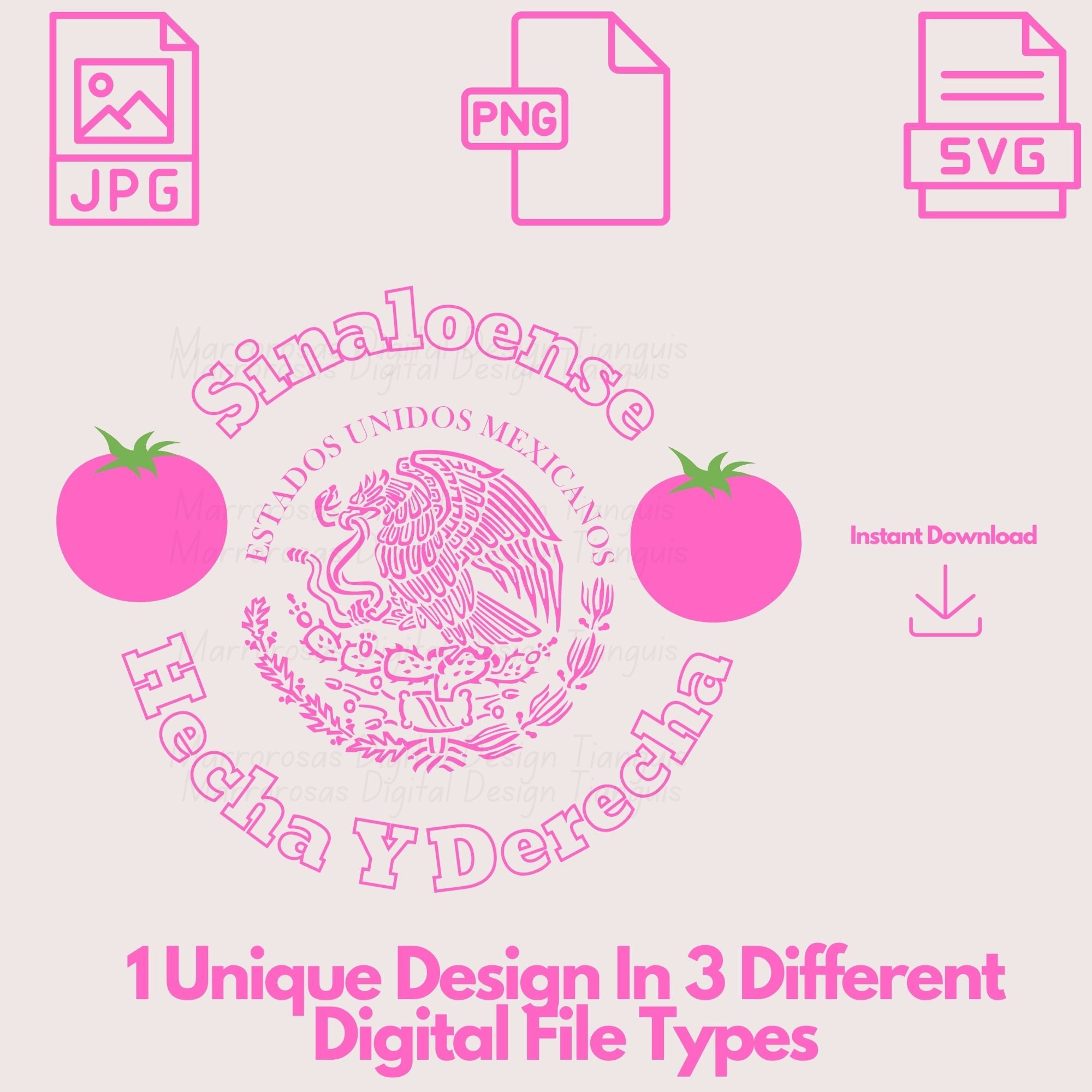 Sinaloense Hecha Y Derecha Svg, Png, Jpg, Sinaloense Design, Digital ...