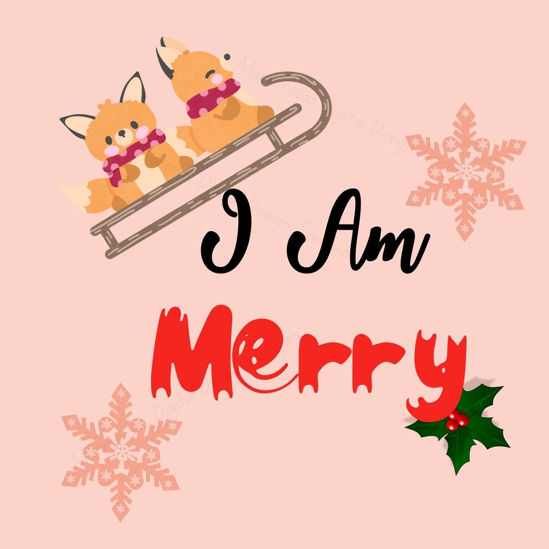 I Am Christmas Affirmation Card Bundle Png, Digital Prints,i Am ...