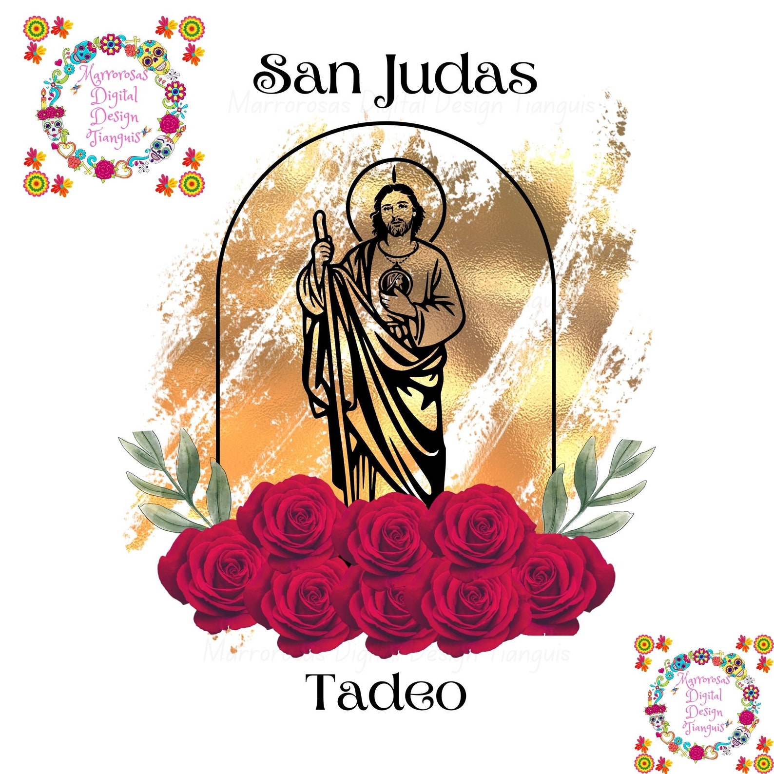 San Judas Tadeo Milagroso Png Jpg, Digital Prints, Religious Png, St ...