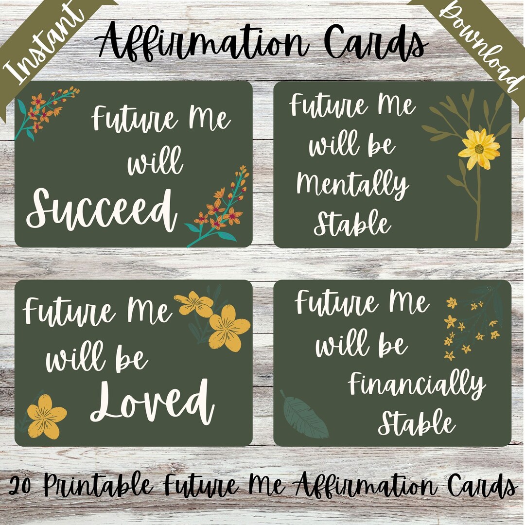 Future Me Affirmation Cards,affirmation Cards Jpg,future Me Jpg ...