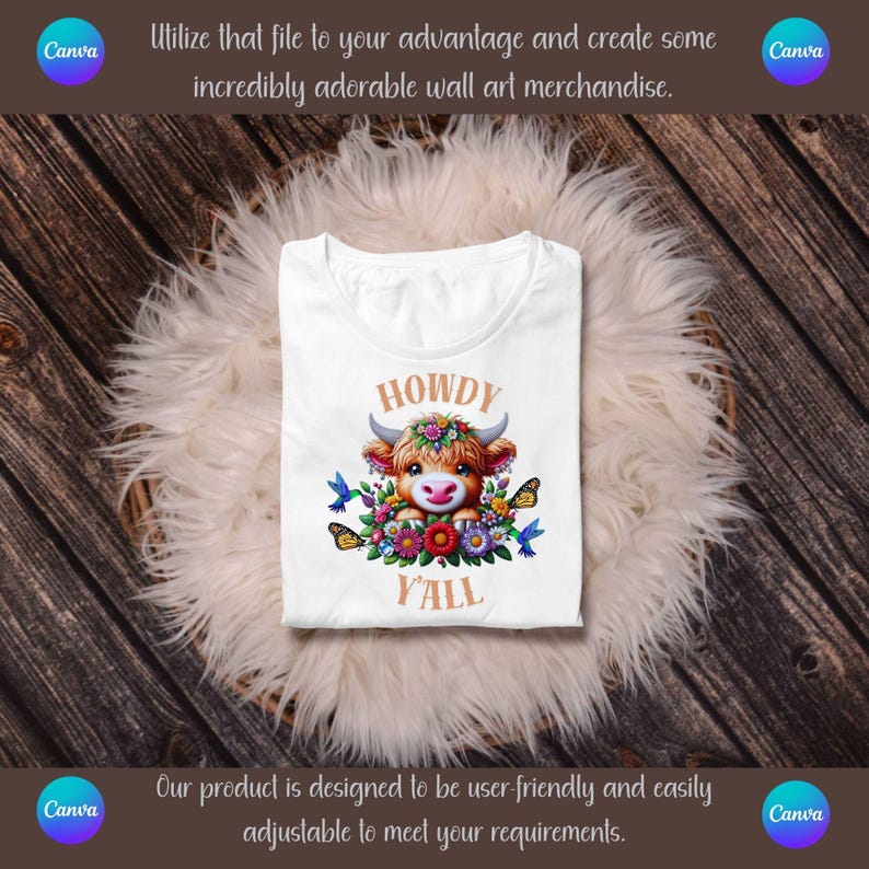 Howdy Y'all Highland Cow Svg, Howdy Svg, Cow Png, Mother's Day, Mother ...