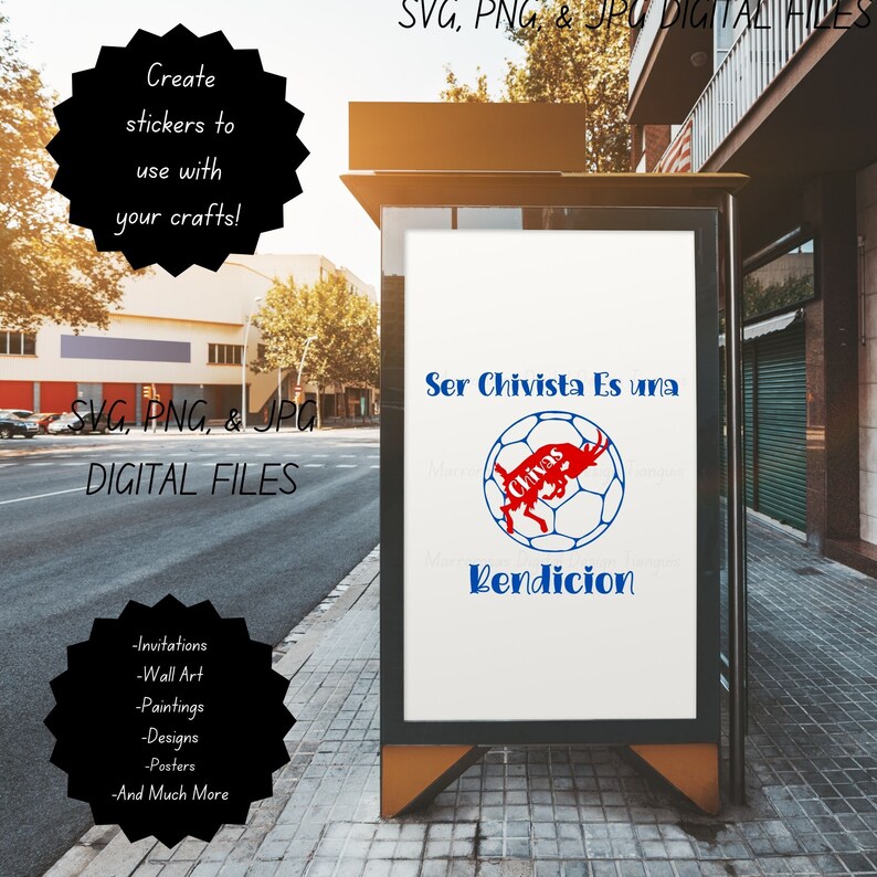 Ser Chivista Es Una Bendicion Svg, Png, Jpg, Soccer Design, Digital ...