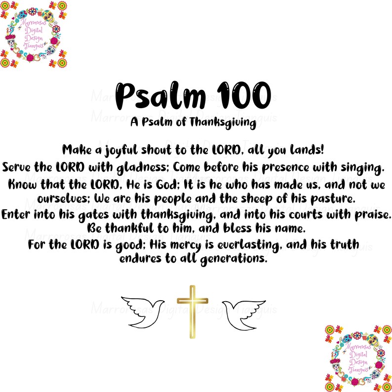 Psalm 100,bible Psalm 100 Svg,mom Gift,bible Gift,bible Svg,bible Verse ...