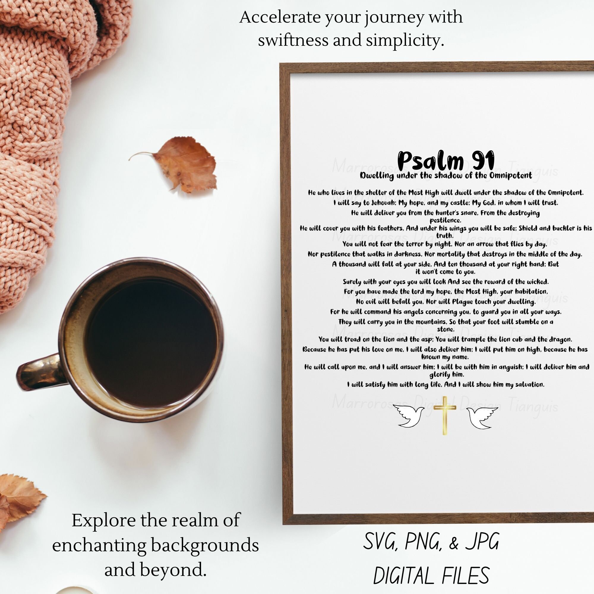 Psalm 91 Png Svg, Digital Prints,bible Psalm,mom Gift,bible Gift,bible ...