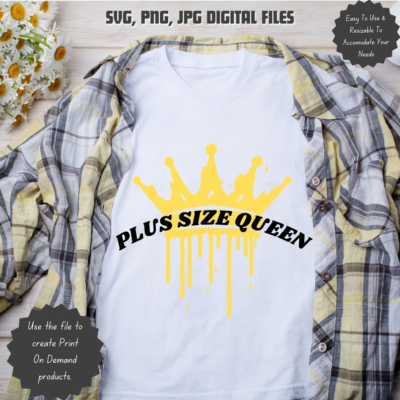 PLUS SIZE QUEEN Svg, Latina Svg, Plus Size Season, Queen Png, Queen ...