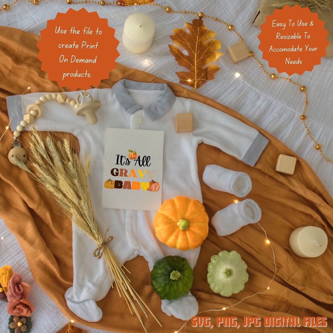 It's All Gravy Baby SVG: Thanksgiving Turkey Season Design (digital ...