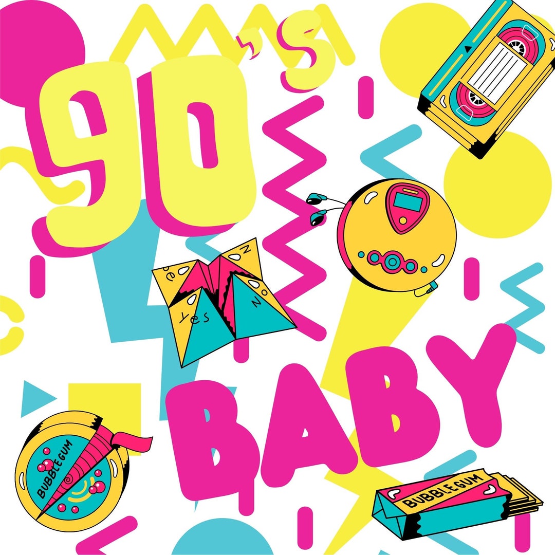 90's Baby Svg, Png, Jpg, 90's Design, Digital Files, 90's Shirt, Baby ...