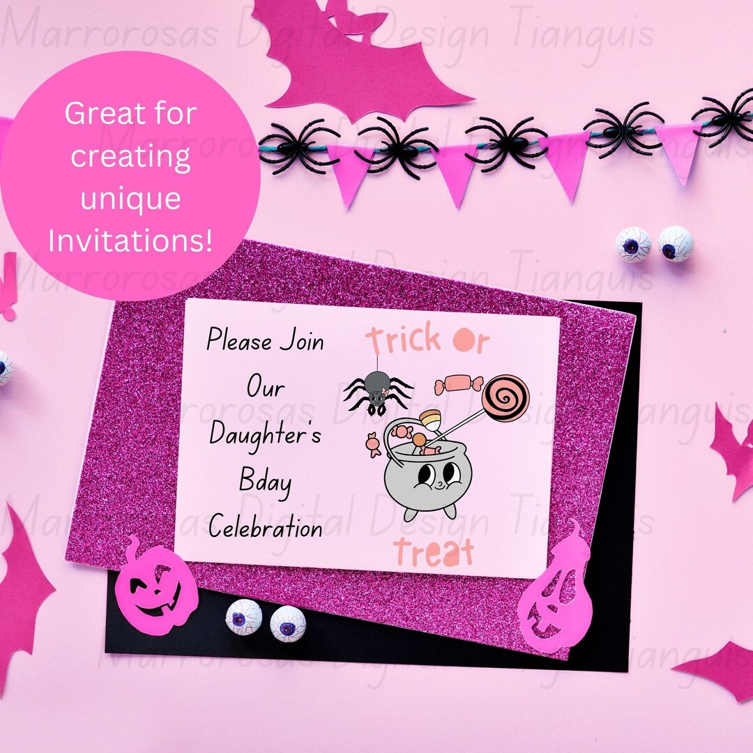 Halloween Trick or Treat Spider Printable Digital Download,svg,png,jpg ...