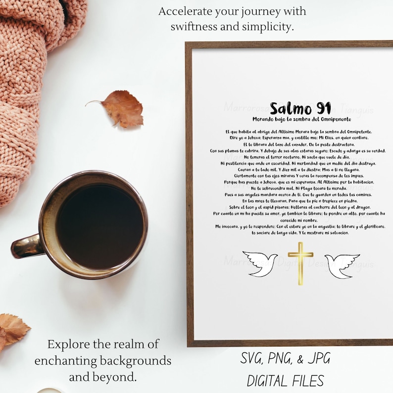 Salmo 91, Digital Prints,bible Psalm,salmo 91 Svg,bible Gift,biblia ...