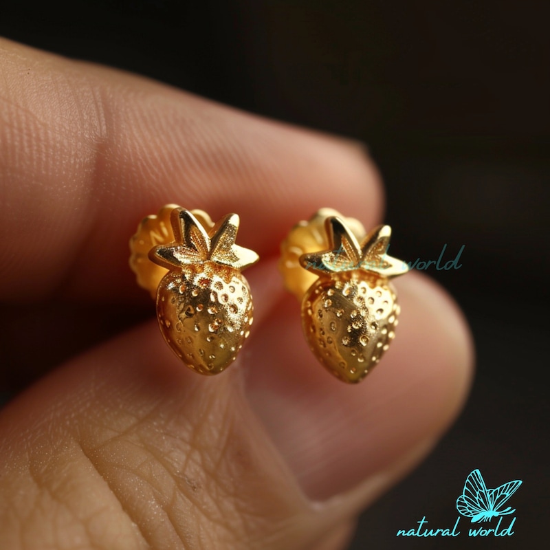 Gold Strawberry - Etsy