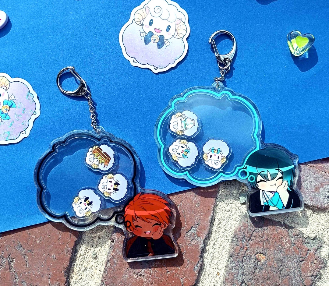 Shaker Charm Obey Me Royals Diavolo Barbatos MC Sheep Chan Fanmade - Etsy