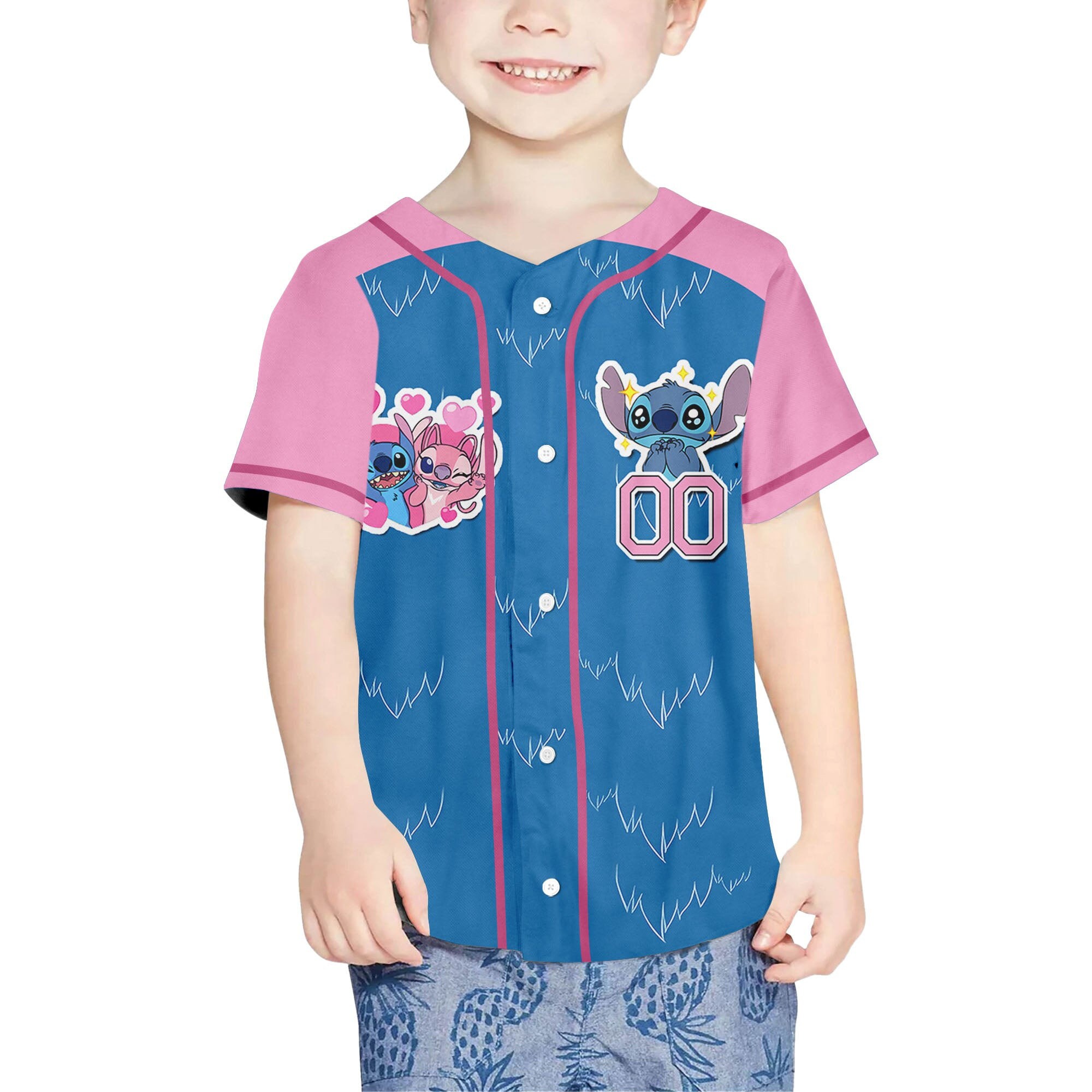 Custom Lilo and Stitch Angel and Stitch Binding Baseball - Etsy